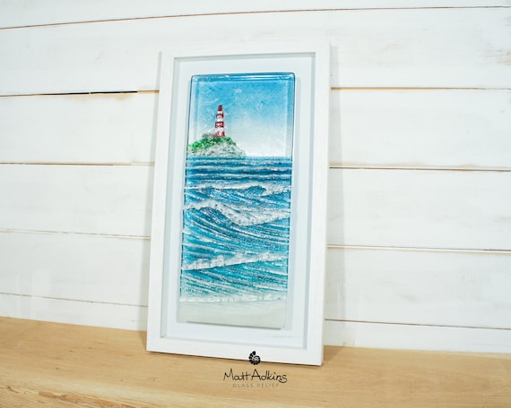 Portrait Lighthouse Frame 25cmx45cm10x18 Turquoise - Etsy