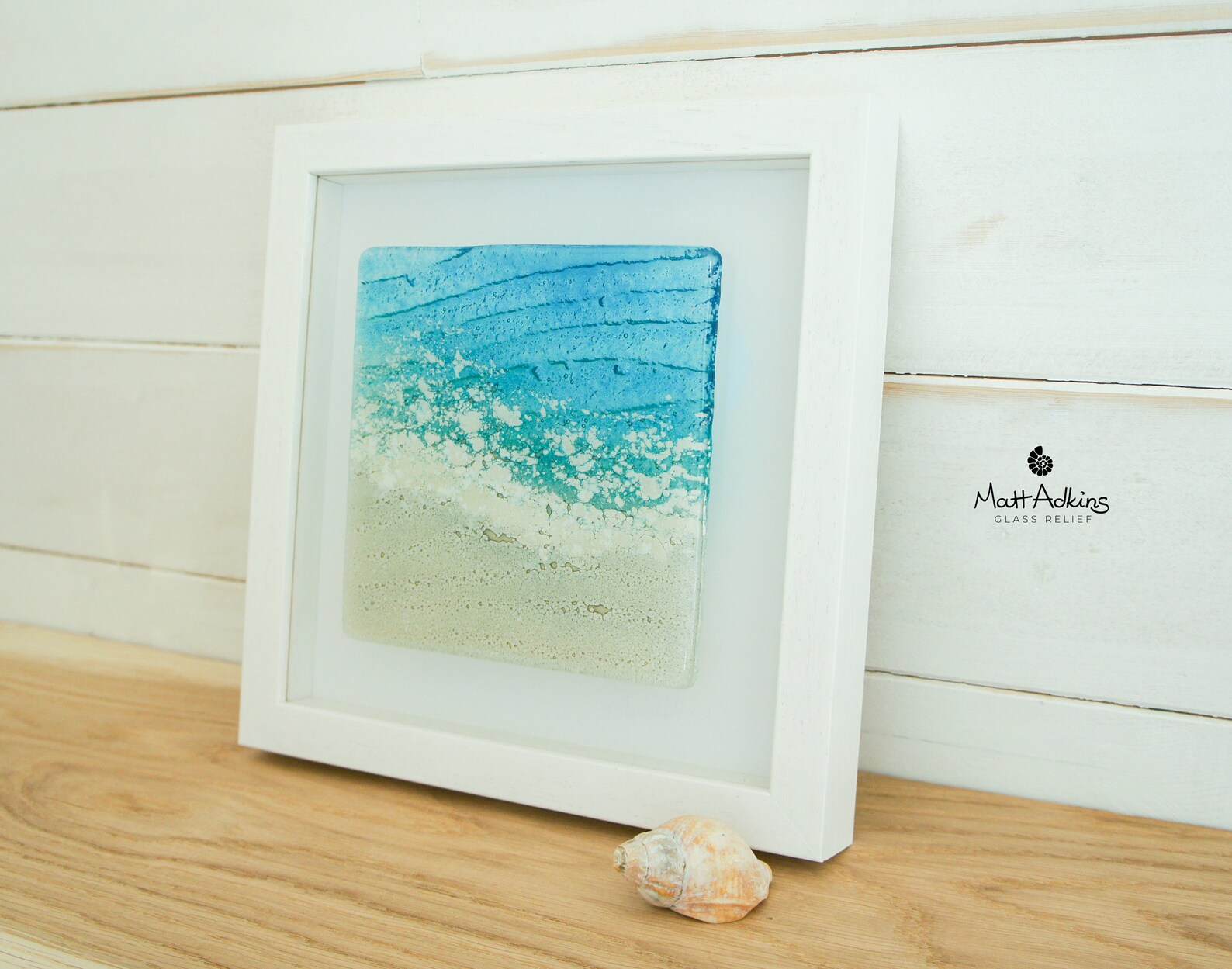 Paradise Frame 25x25cm10 Blue Turquoise Seaside | Etsy