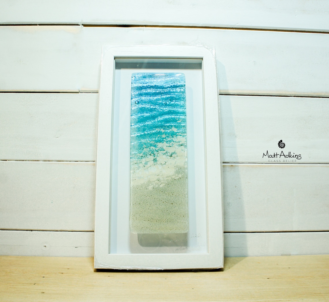 Paradise Frame Portrait 18x34cm7x13 Turquoise Seabed - Etsy UK