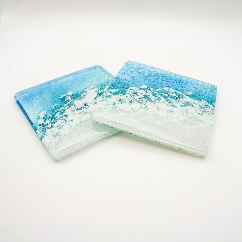 Fused Glass Coasters - Etsy