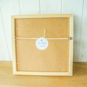 Wave in a Box Fused Glass Wave Wall Art Sun 25x25cm(10"), Turquoise ...