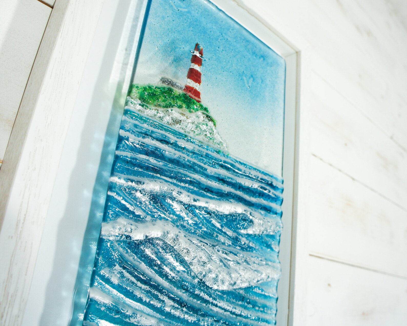 Portrait Lighthouse Frame 25cmx45cm10x18 Turquoise - Etsy