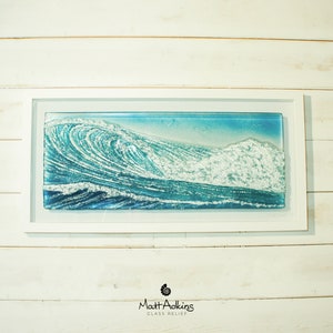 Surfer's Wave in a Frame 60x30cm/23x12", the Surfer's Wave Sea Wave ...