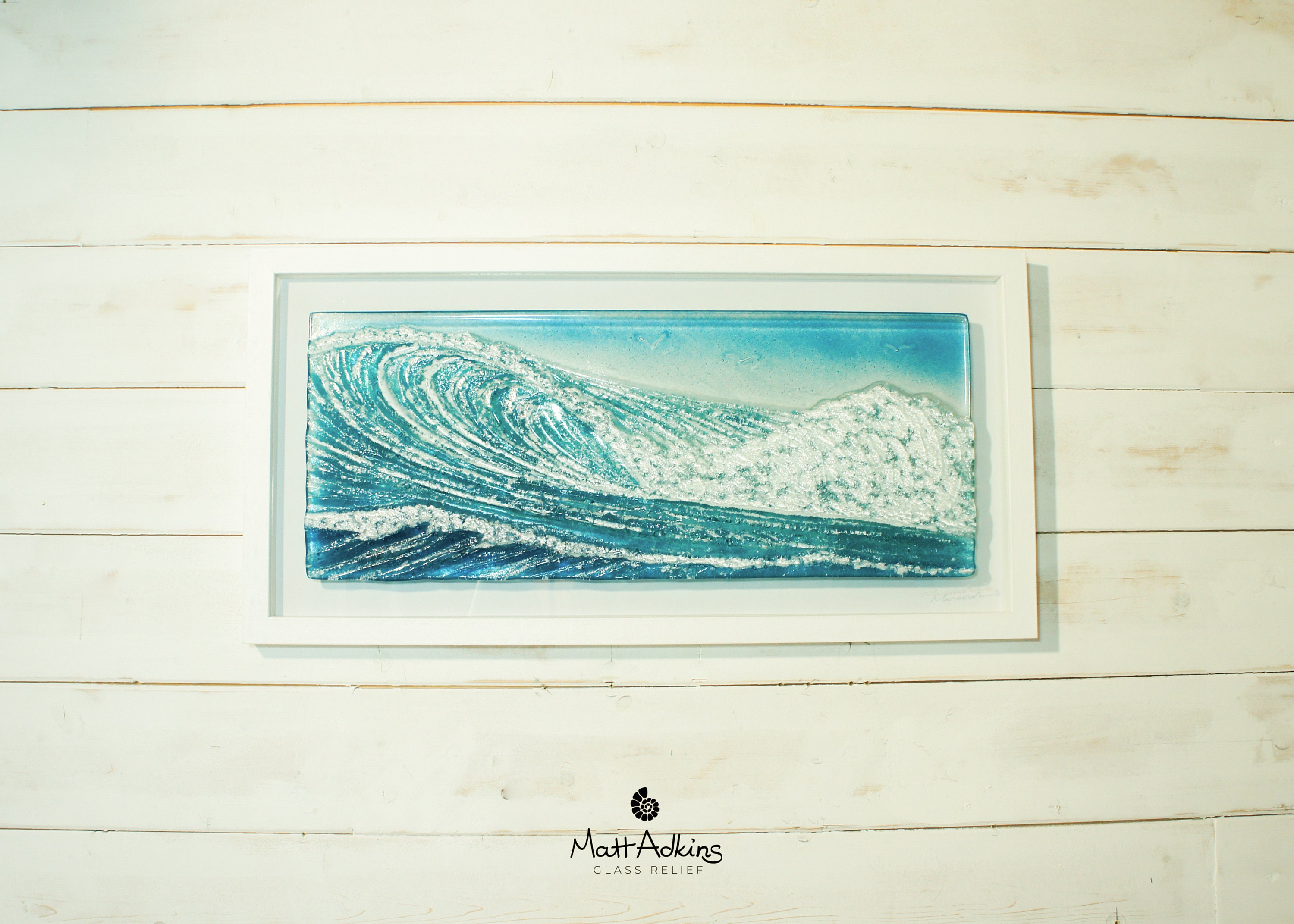 Surfer's Wave in a Frame 60x30cm/23x12 the - Etsy UK