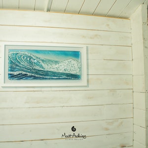 Surfer's Wave in a Frame 60x30cm/23x12", the Surfer's Wave Sea Wave ...