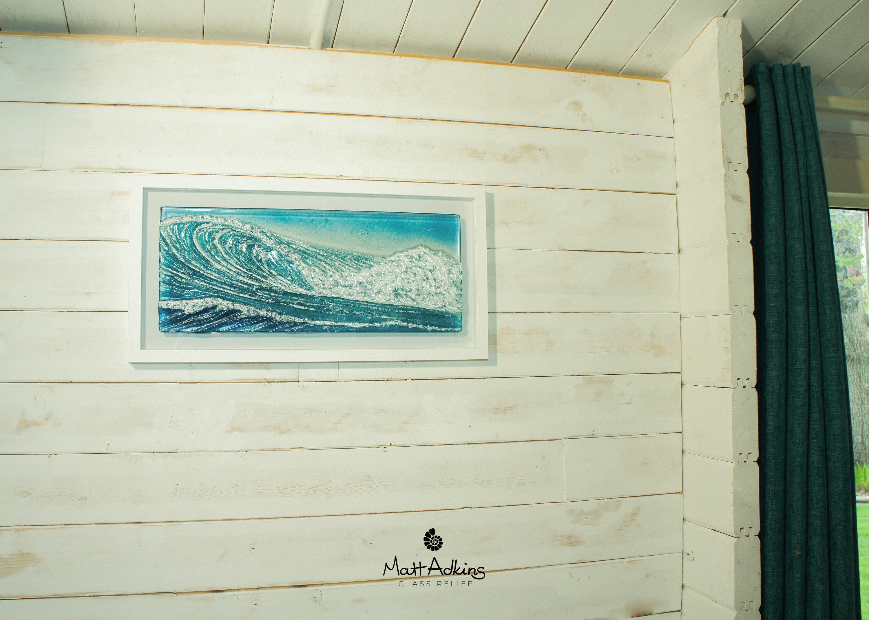 Surfer's Wave in a Frame 60x30cm/23x12 the - Etsy UK