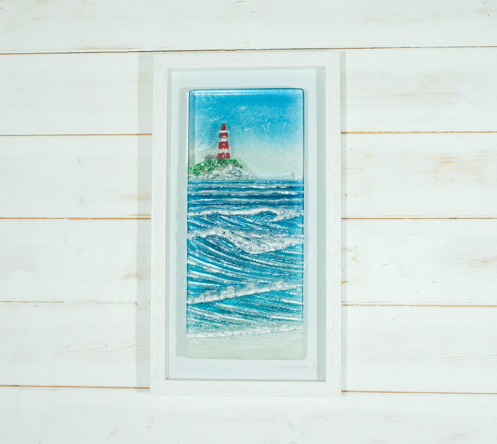 Portrait Lighthouse Frame 25cmx45cm10x18 Turquoise - Etsy
