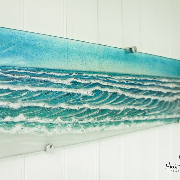 Ocean Wave Glass Art - Etsy