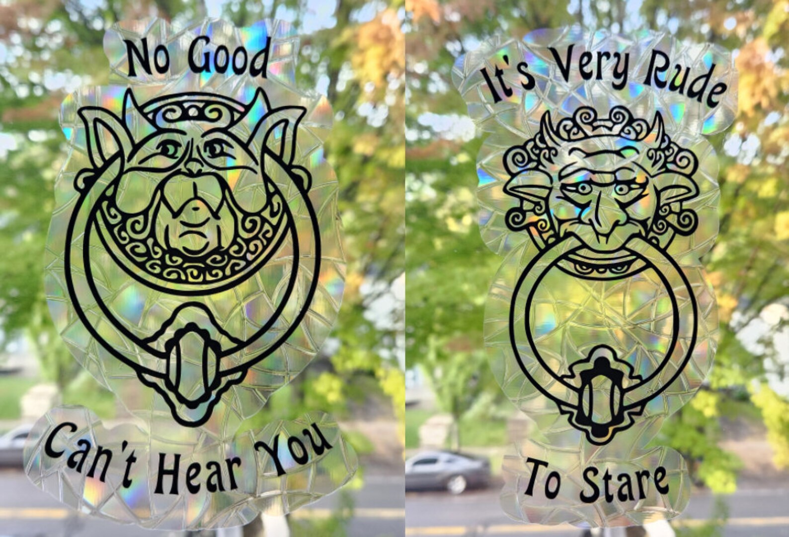 Labyrinth Characters Rainbow Prism Window Clings - Etsy