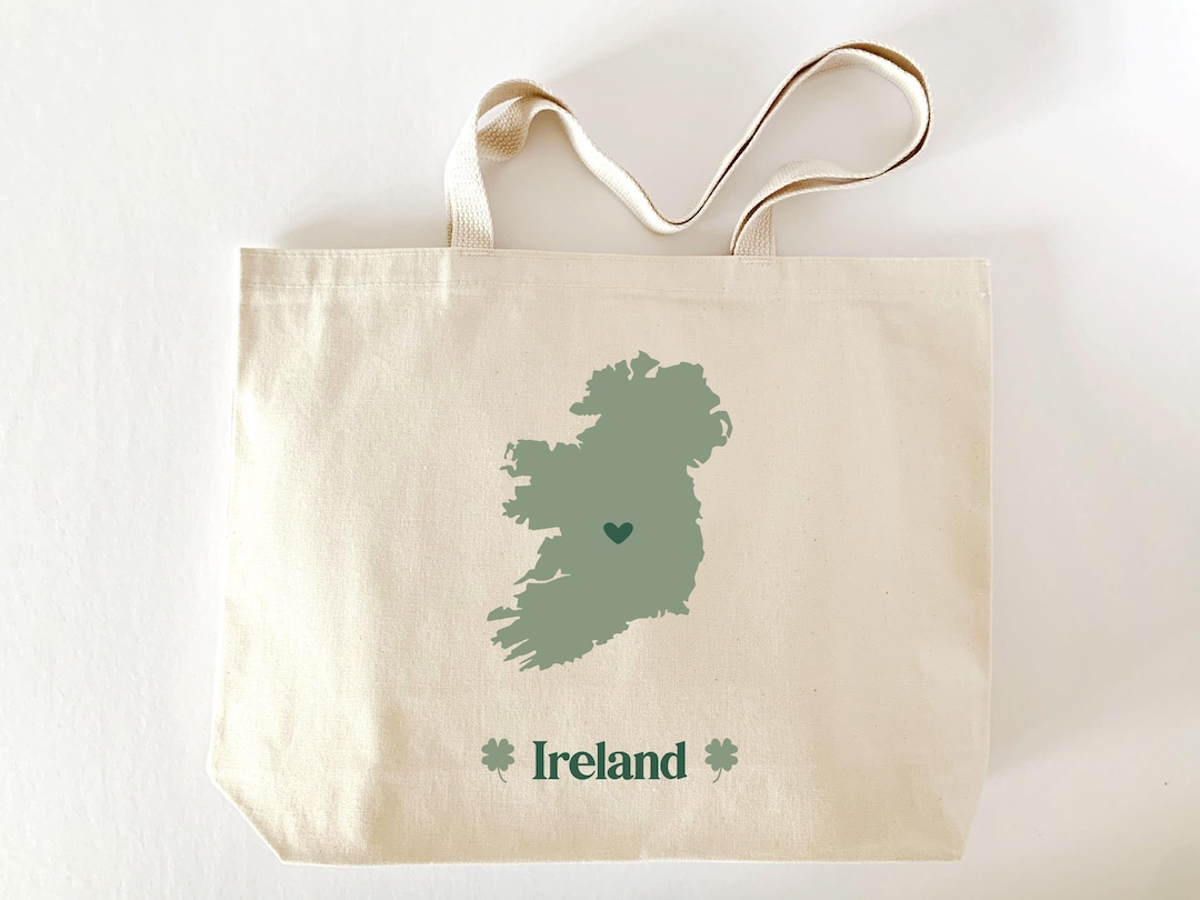 Custom Ireland Map Tote Bag: Wedding Welcome Gift - Etsy