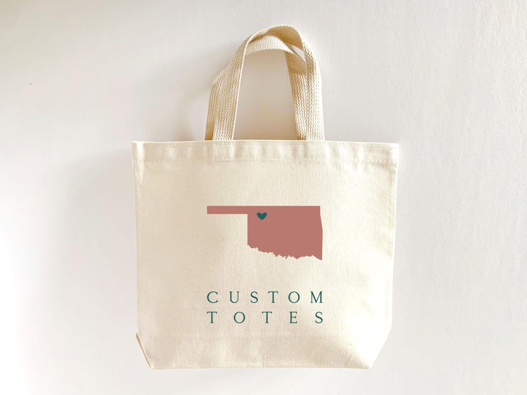 Oklahoma Totes, Wedding Bags, Custom Wedding Favors, Oklahoma Tote Bags ...
