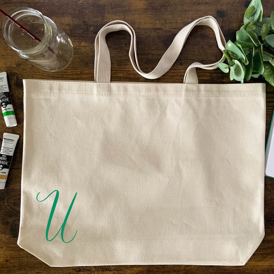 Extra Large Hand Lettered Tote Bags Screen Printed - Etsy