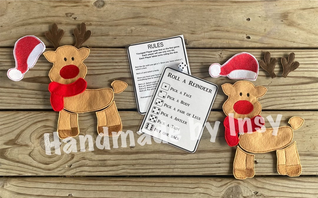 Roll A Reindeer Christmas Party Game - Etsy