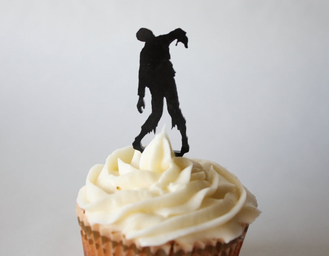 12 Zombie Cupcake Toppers (acrylic) - Etsy
