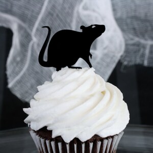 12 Halloween Rat Cupcake Toppers (acrylic) - Etsy