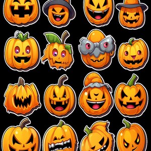 8 Assorted Sheets of Digital Halloween PNG Perfect for Cricut Print ...