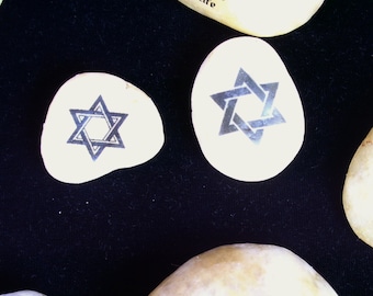 Messianic Shema Prayer Hebrew Jewish Stone Rock OOAK - Etsy