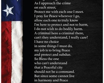 Law enforcement poem | Etsy