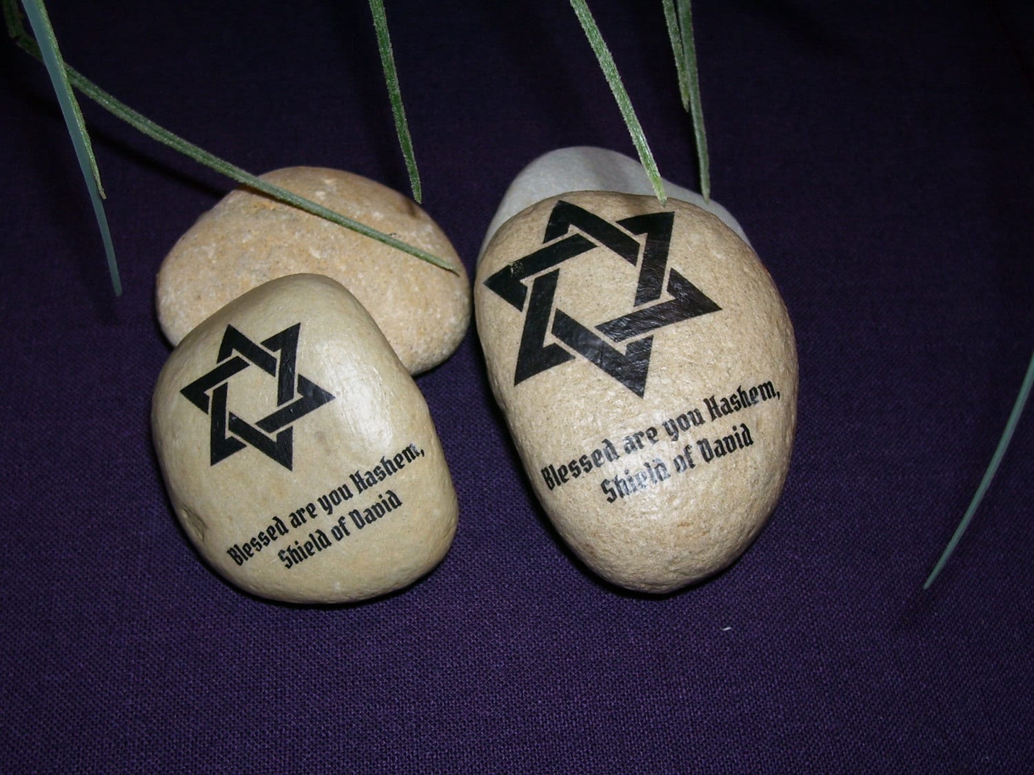 One Medium Sized Hebrew Judaic Jewish Stone Rock the Star of - Etsy