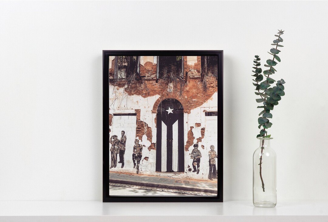 Puerto Rico Wall Art, Old San Juan Wall Art, Puerto Rican Flag, Calle ...