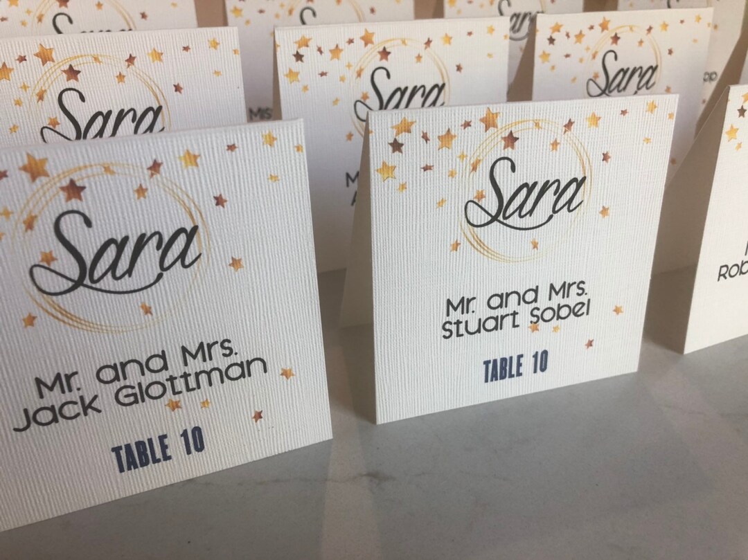 Custom Event Place Cards: Personalized Table Decor - Etsy