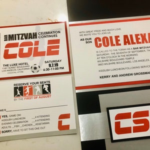 Sports Bar Mitzvah Invitation - Etsy