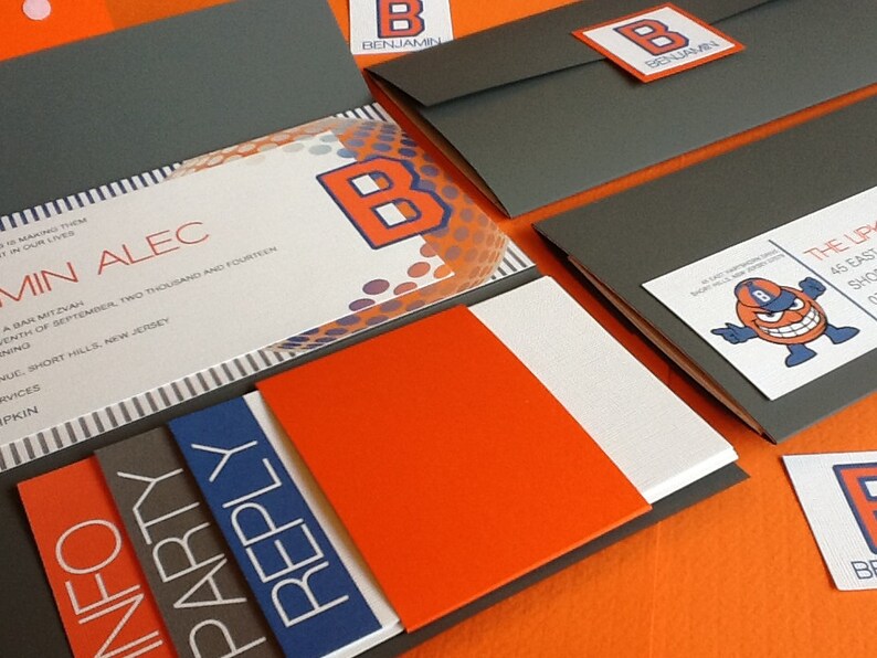 Modern Sports Bar Mitzvah Invitation - Etsy