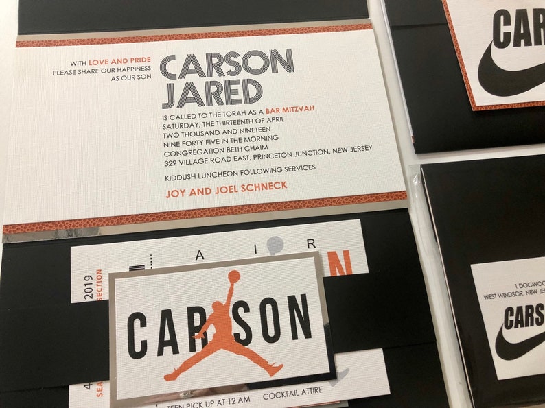 Basketball Bar Mitzvah Invitations - Etsy