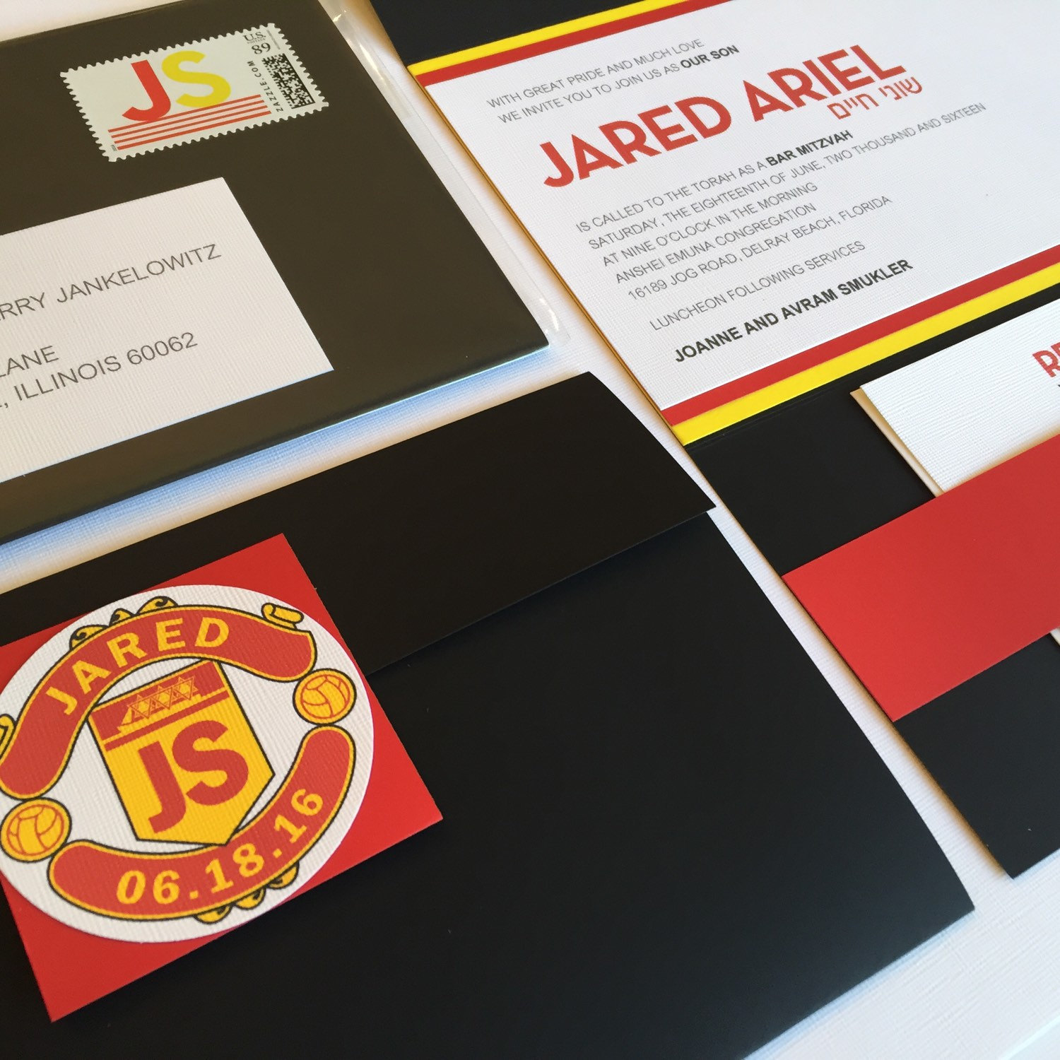 Soccer Bar Mitzvah Invitation - Etsy
