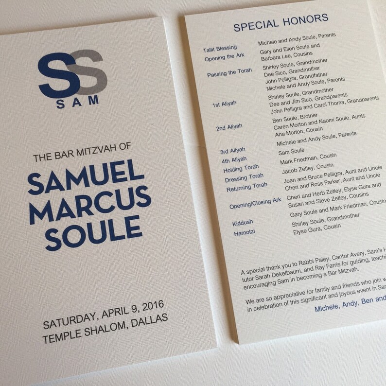 Programs and Menus - Etsy