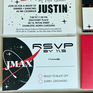 Outer Space Bar Mitzvah Invitation - Etsy