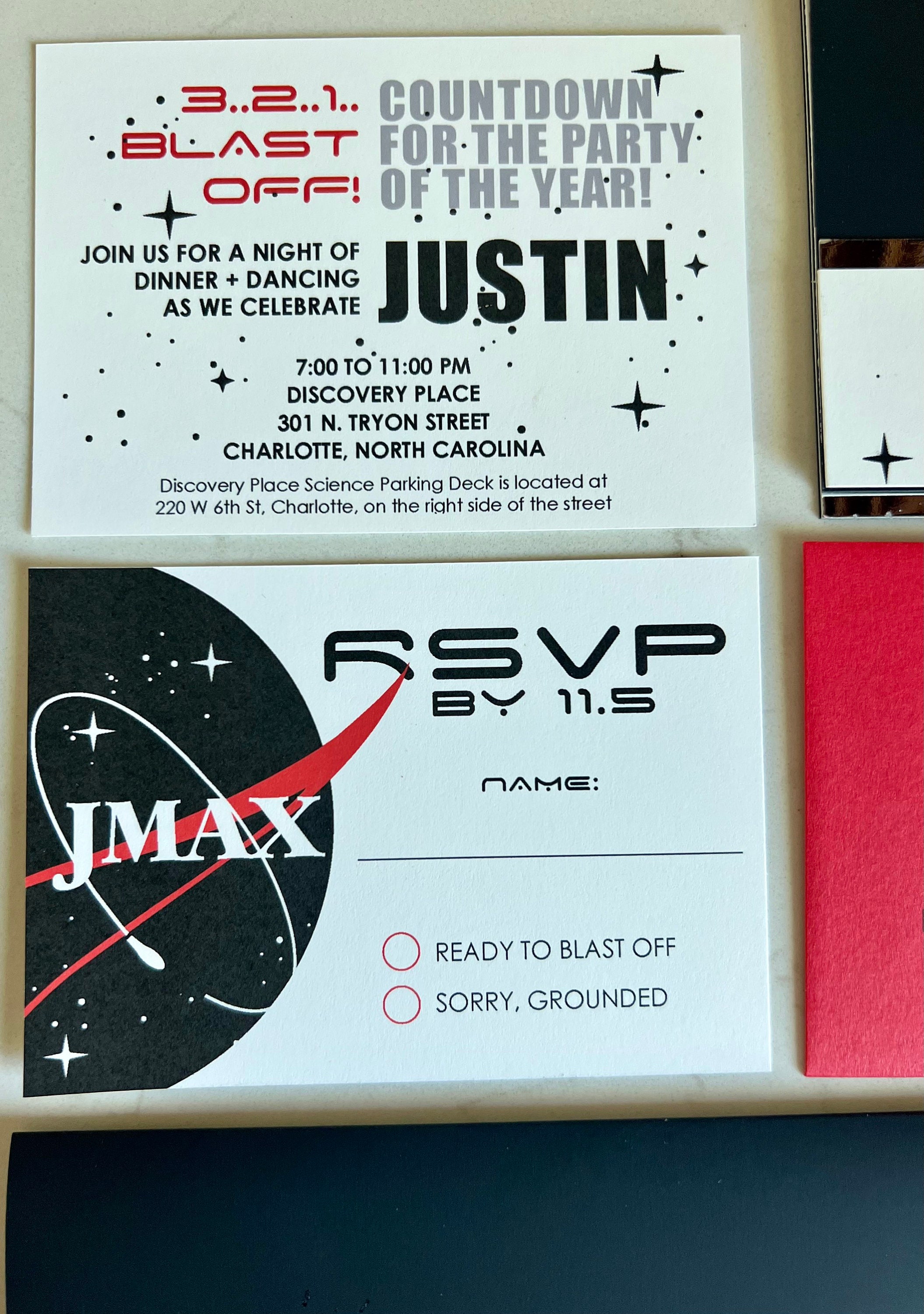 Outer Space Bar Mitzvah Invitation - Etsy