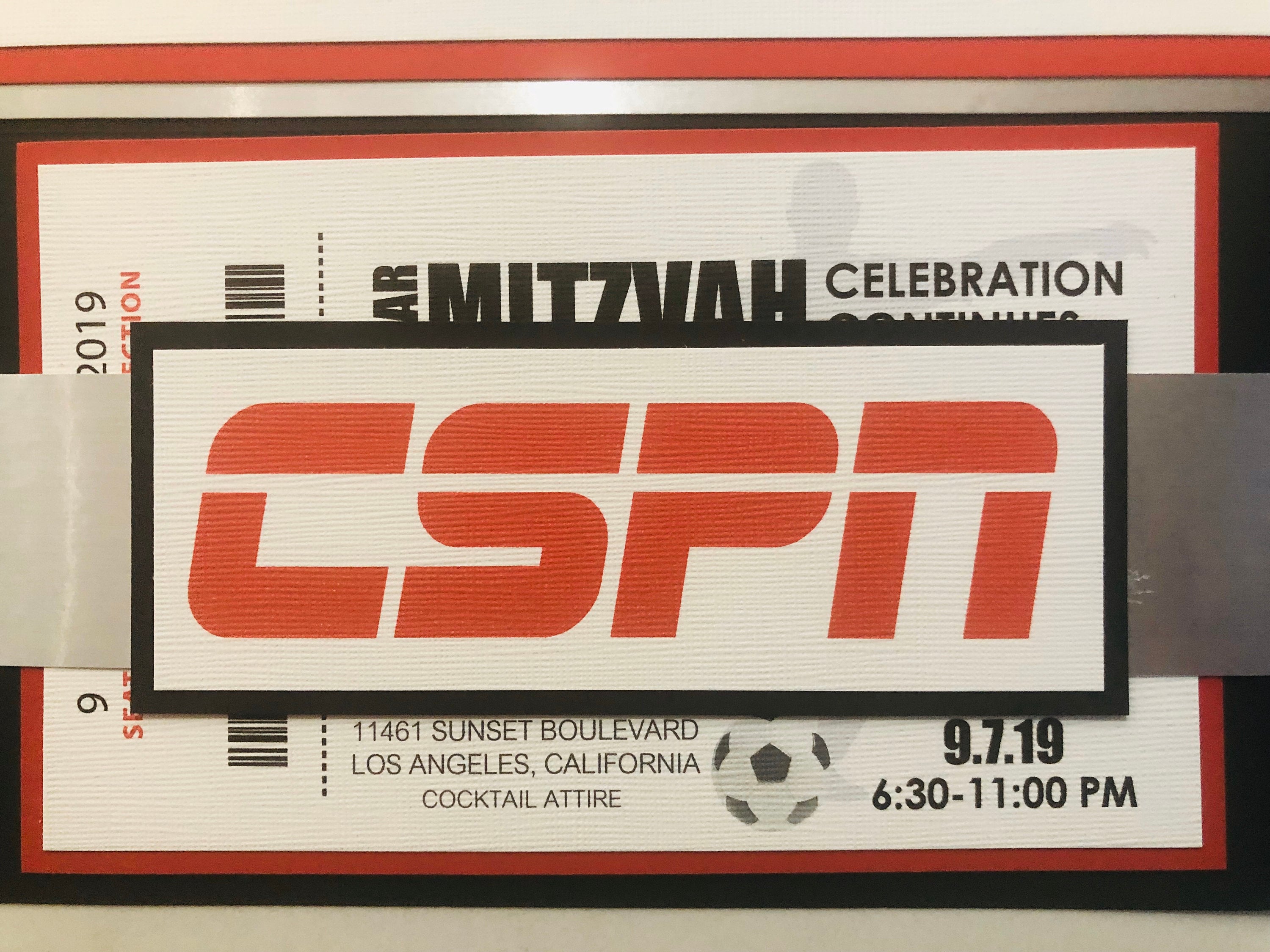 Sports Bar Mitzvah Invitation - Etsy