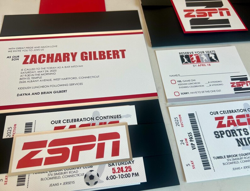 Sports Bar Mitzvah Invitation - Etsy