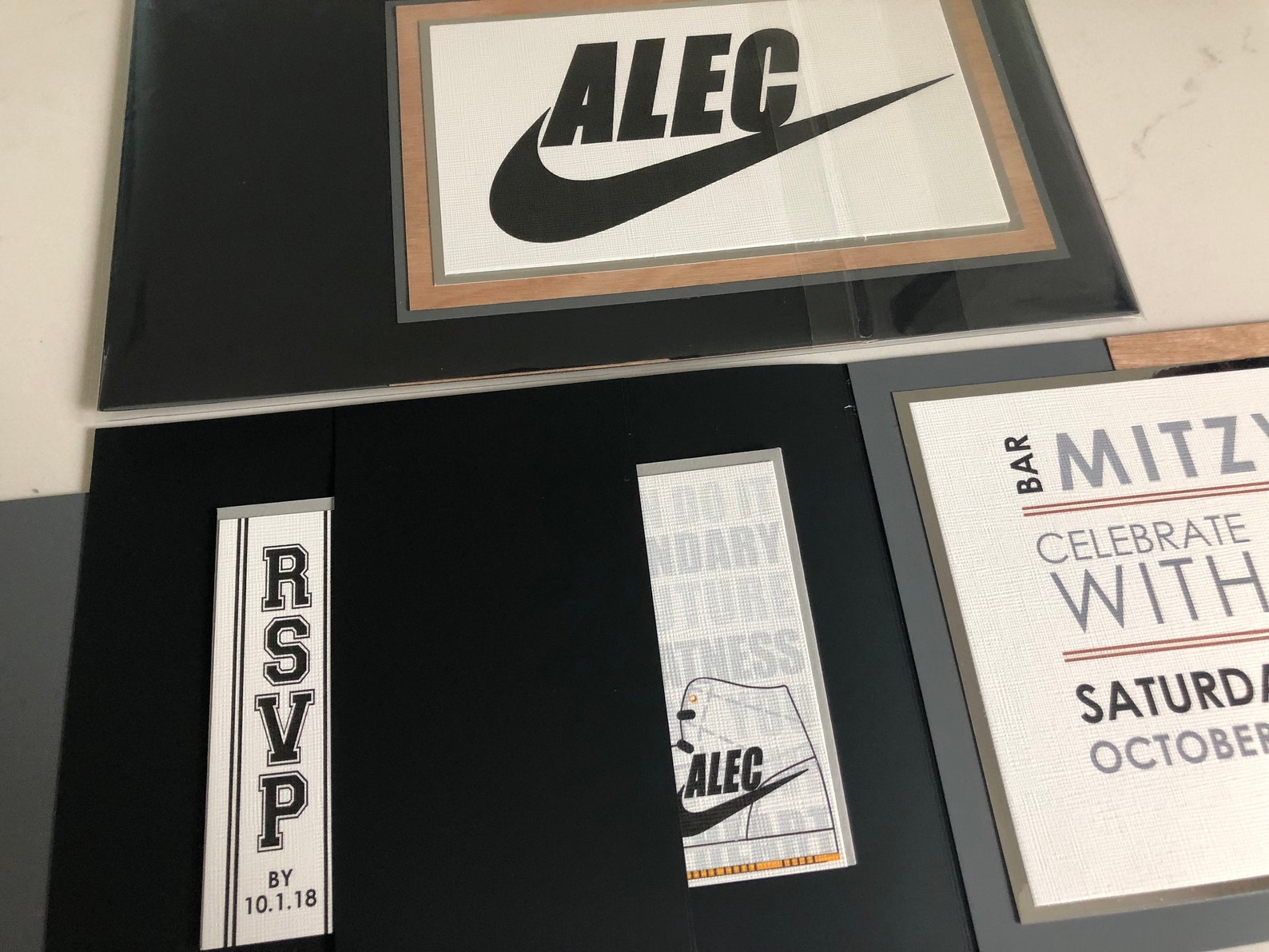 Elegant Sports Bar Mitzvah Invitation - Etsy