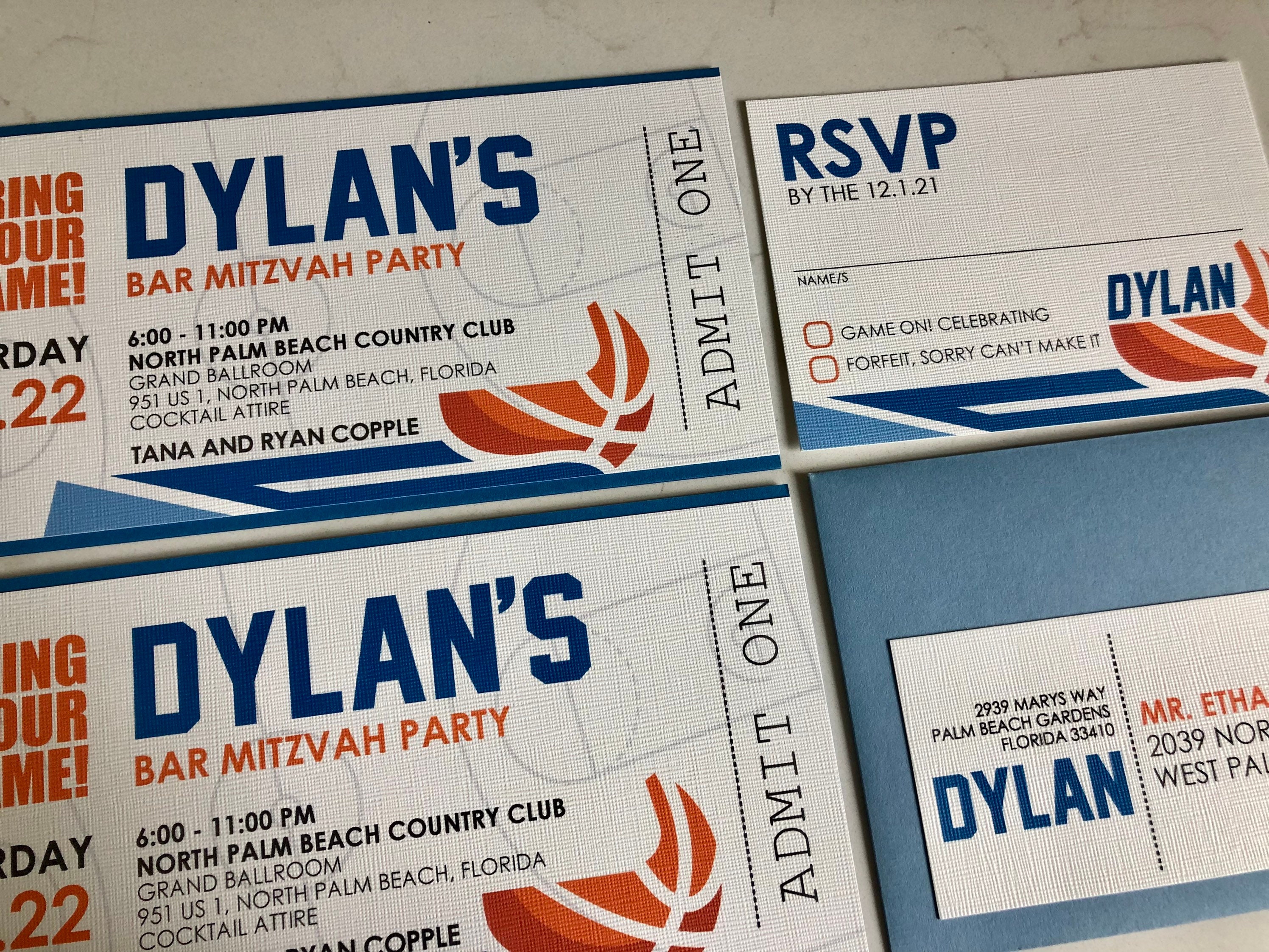 Sports Ticket Bar Mitzvah Invitation - Etsy