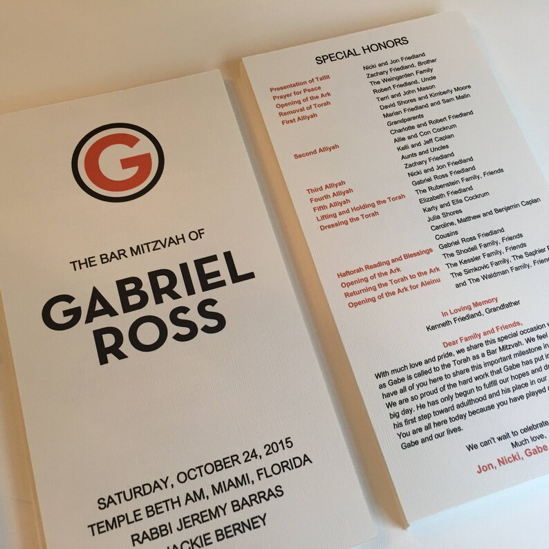 Programs and Menus - Etsy