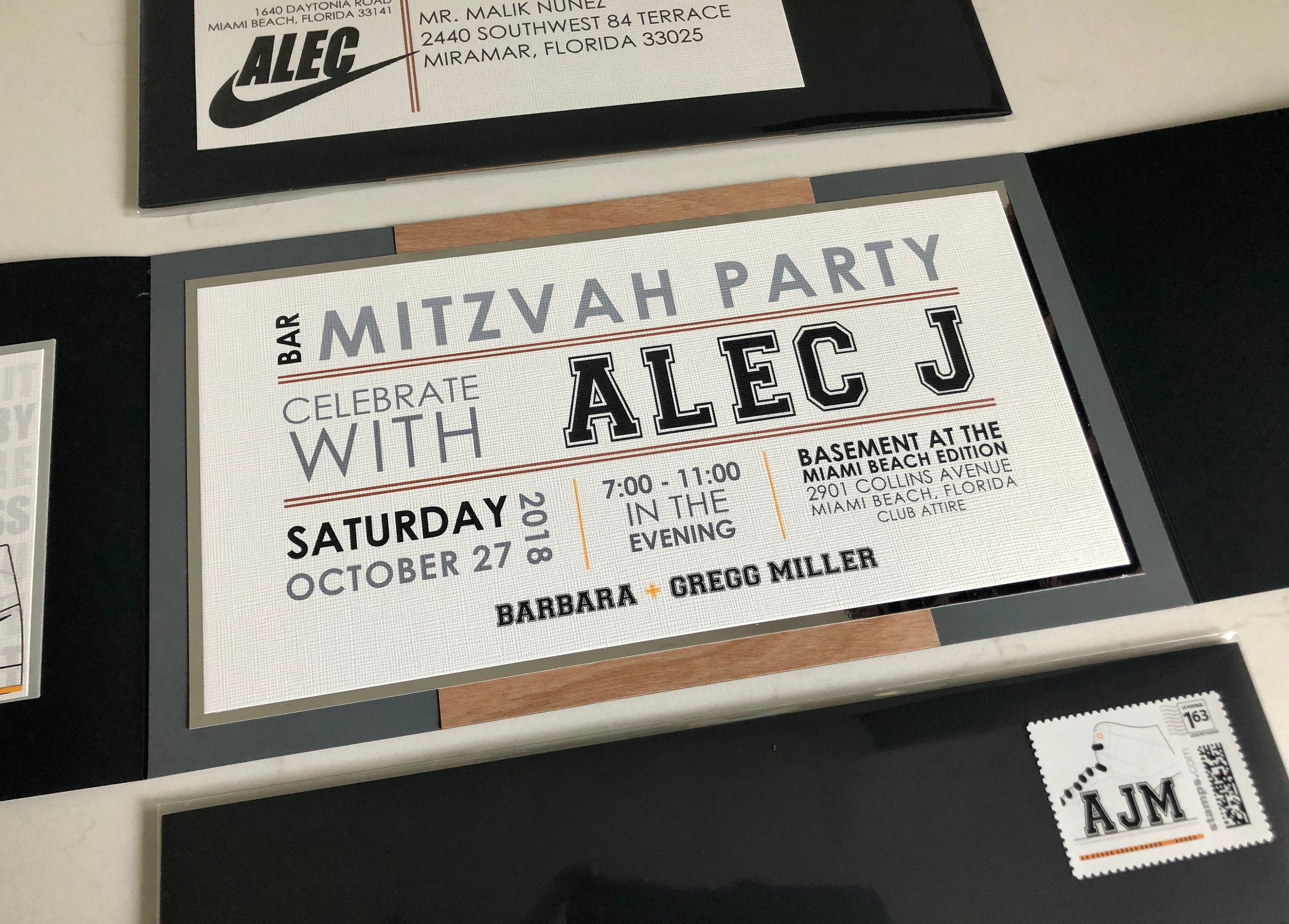 Elegant Sports Bar Mitzvah Invitation - Etsy