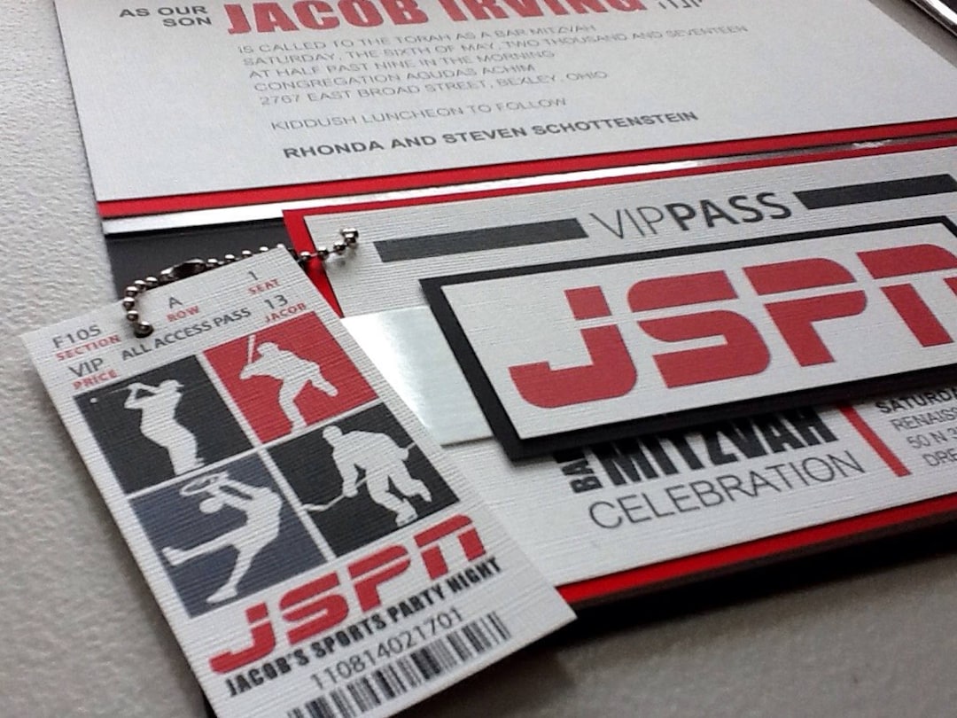 Sports Bar Mitzvah Invitation - Etsy