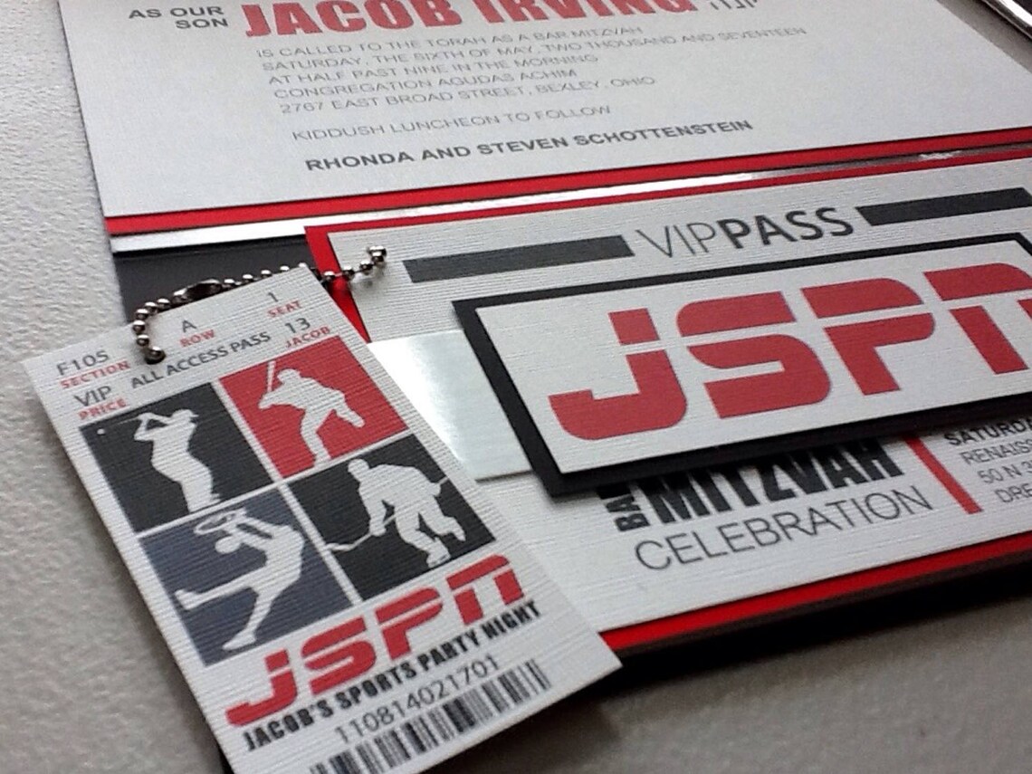 Sports Bar Mitzvah Invitation - Etsy