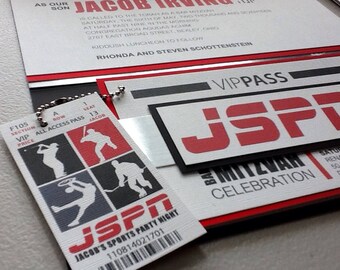 Sports Bar Mitzvah Invitation - Etsy