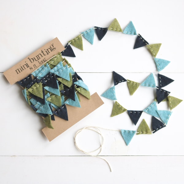 Mini Bunting Flags - Etsy