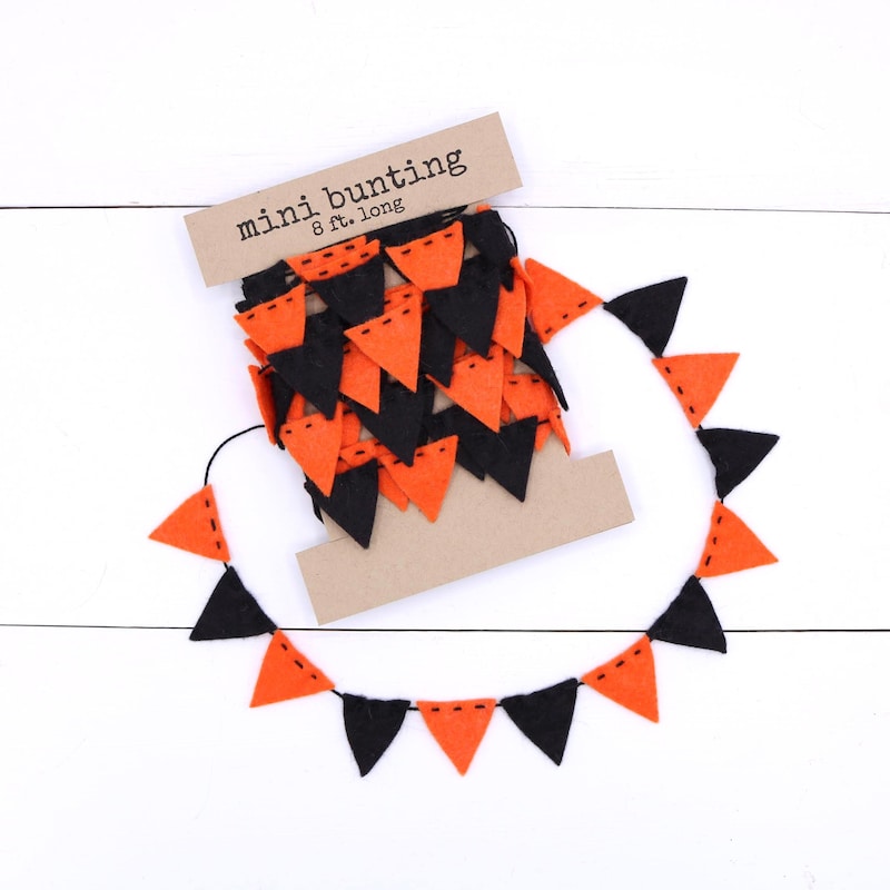Orange Bunting - Etsy
