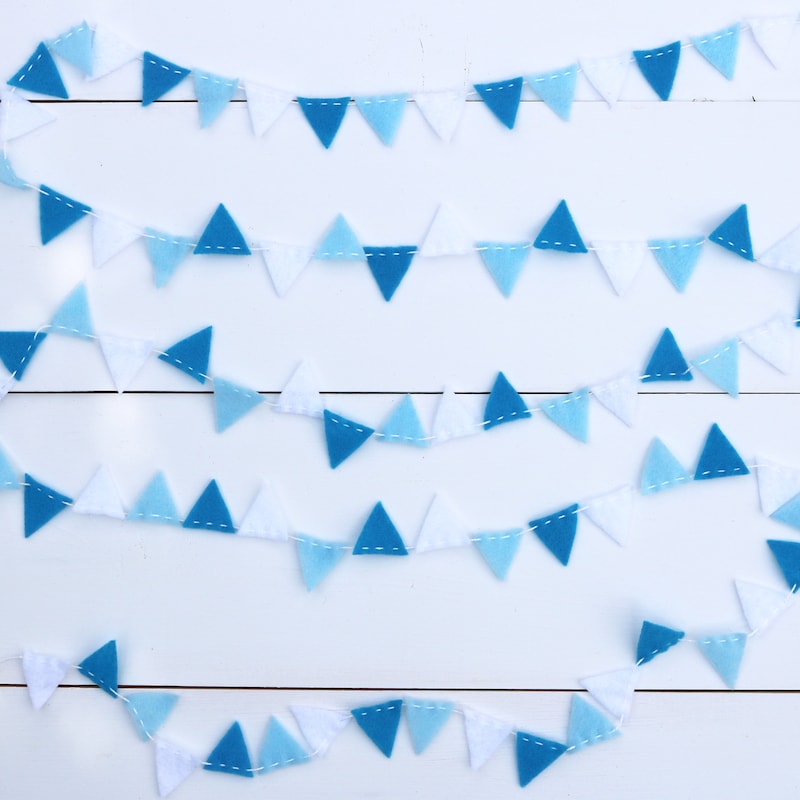 Bunting for Nursery Blue - Etsy
