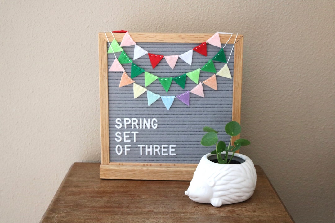 Spring Holiday Letterboard Garland Set Valentine, St Patrick, Easter ...