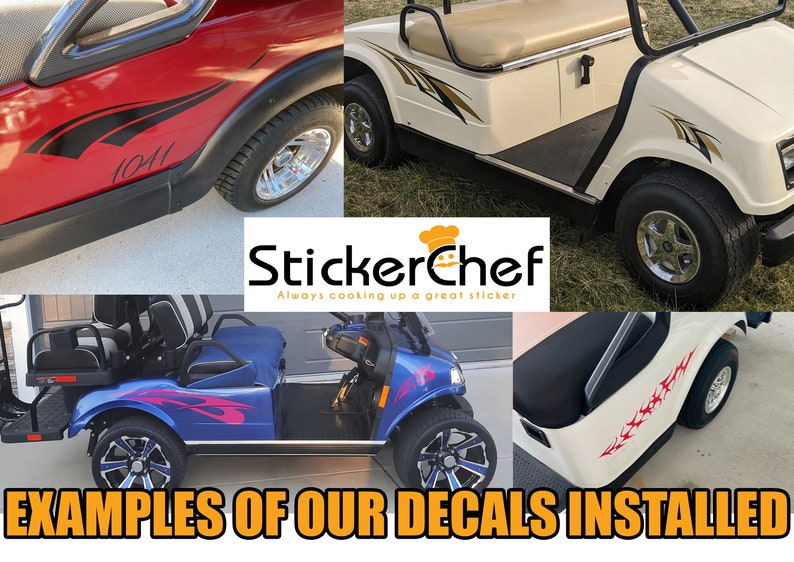 Stickerchef Golf Cart Decals Side by Side Golfer Gifts Go - Etsy