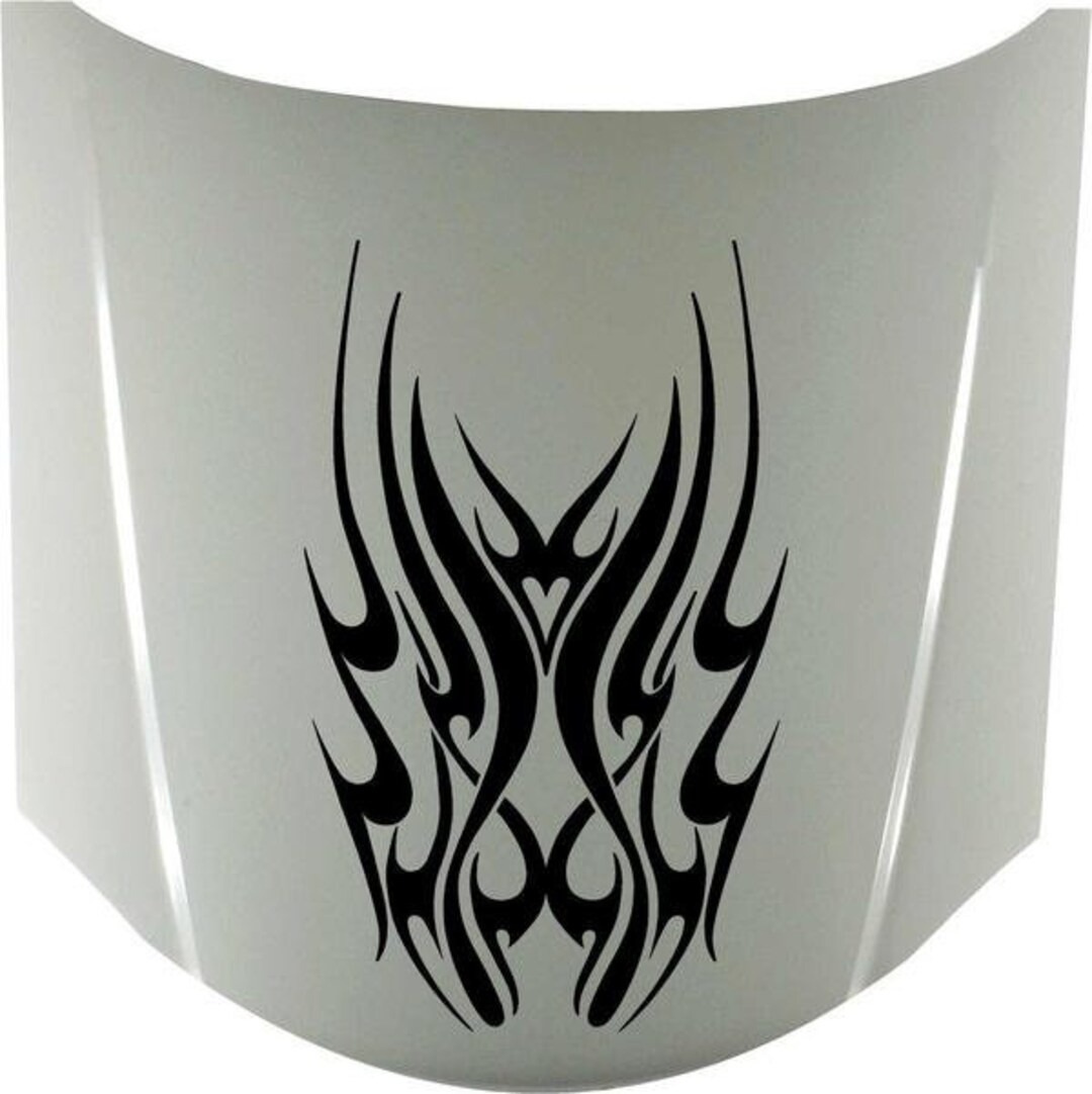 Hood Decal Auto Truck Car Hood Flames Tribal Graphics Decals B750 - Etsy