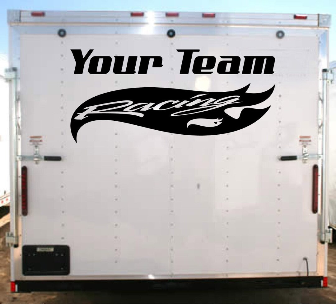 Custom Team Decals for Toy Hauler Racing Trailer - Vinyl Stickers ...