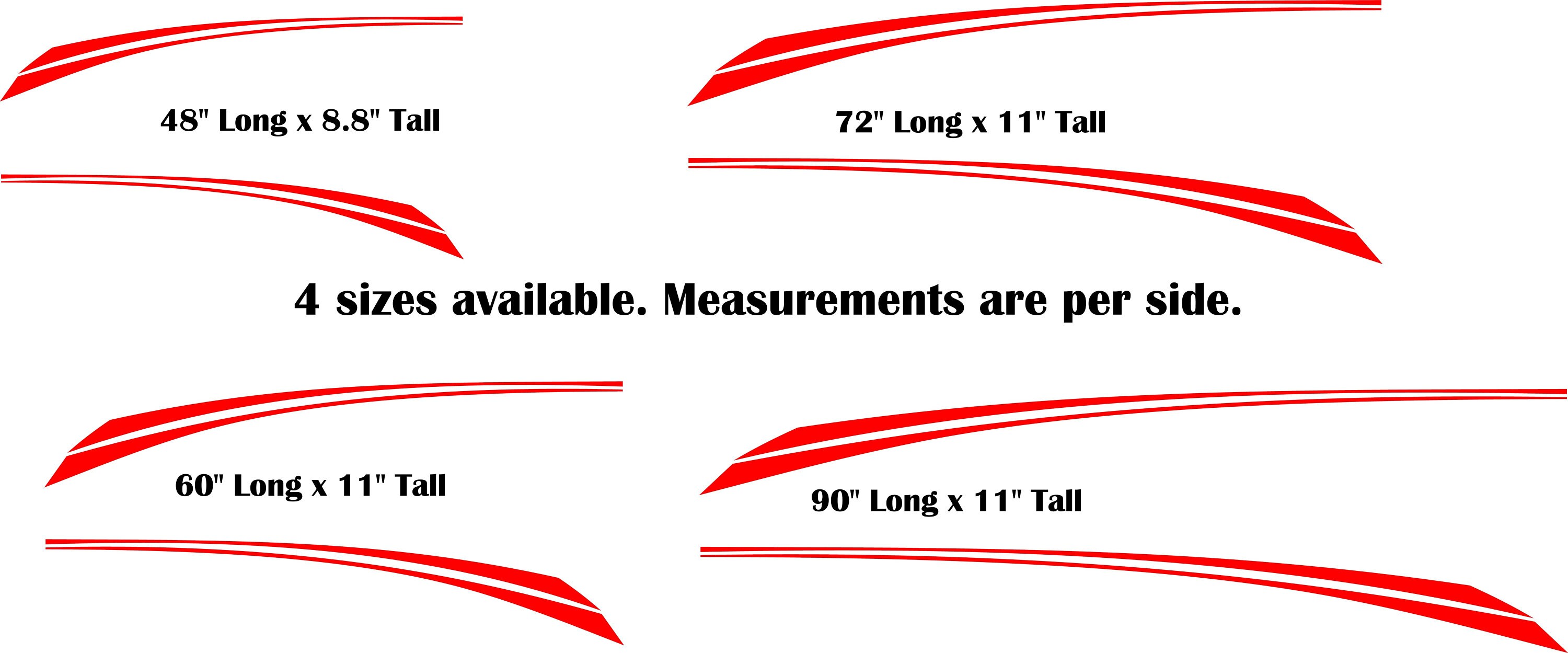 Stripes Swoosh RV Camper Decal Motorhome Replacement Stickers | Etsy