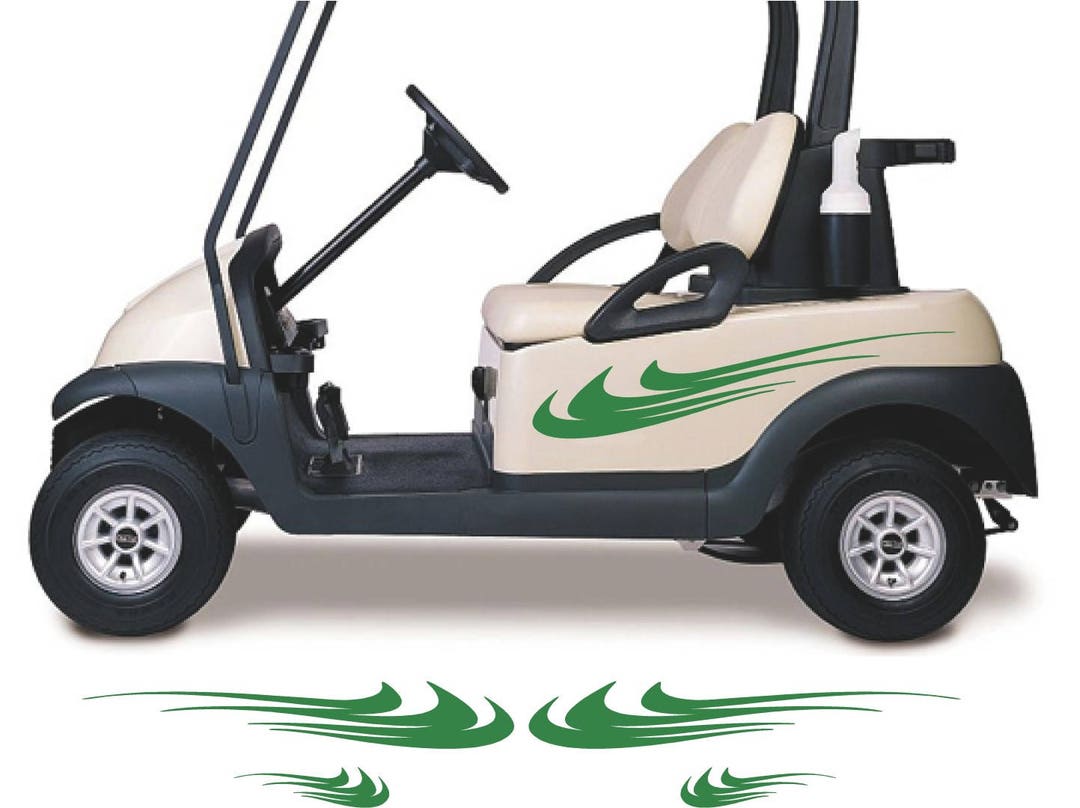 Golf Cart Decals GC70 Golfer Golfing Stickers Auto Truck Racing ...